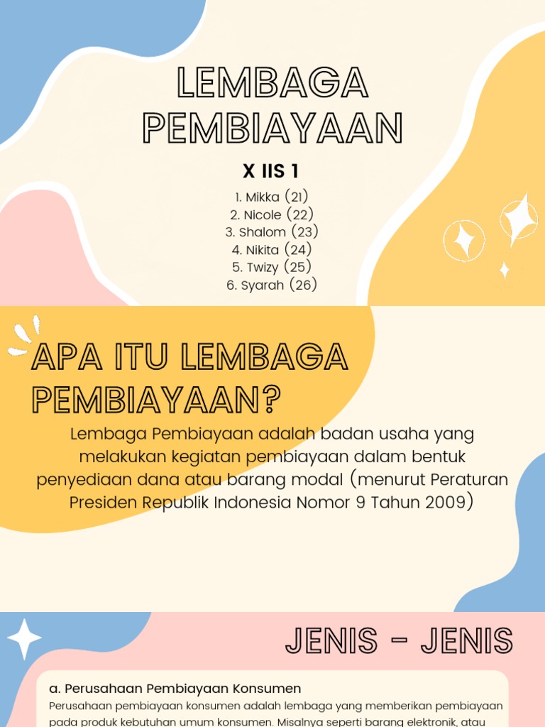Lembaga Pembiayaan | PDF