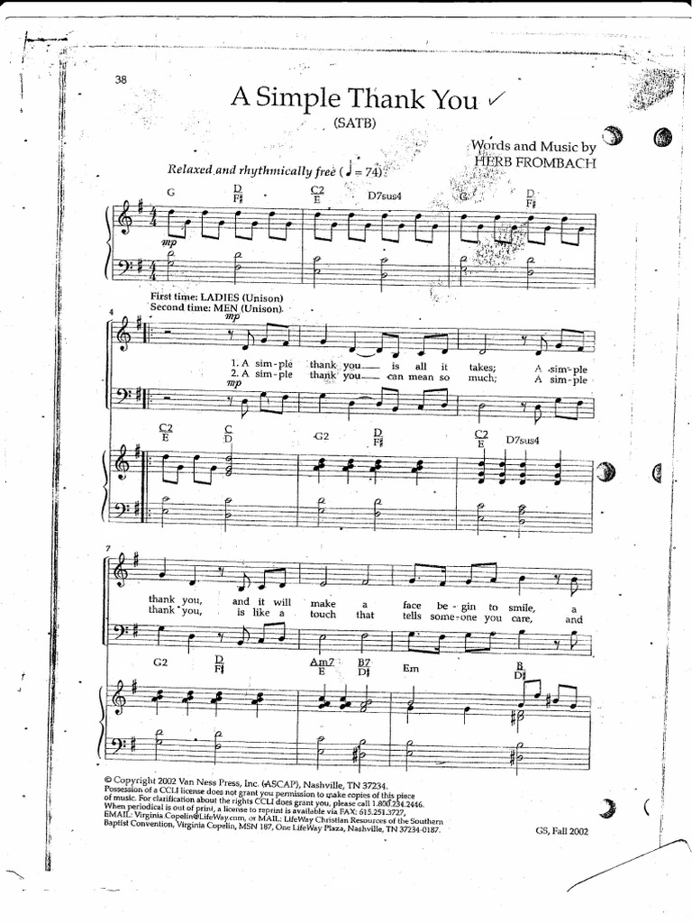 A Simple Thank You | PDF