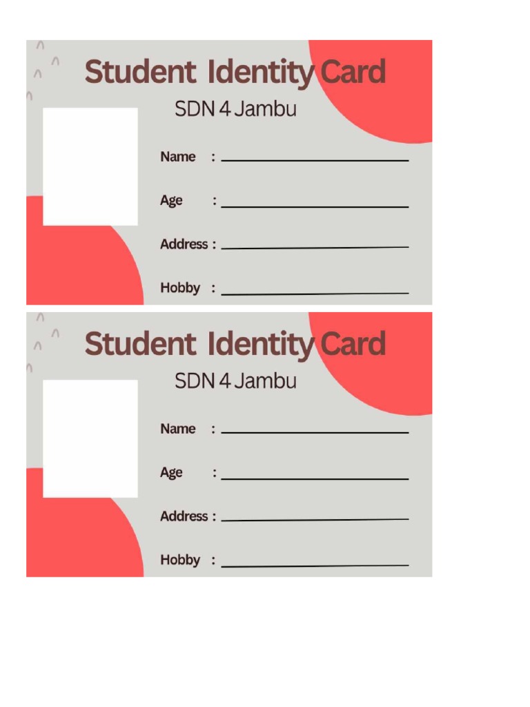 Format Identitas Diri | PDF
