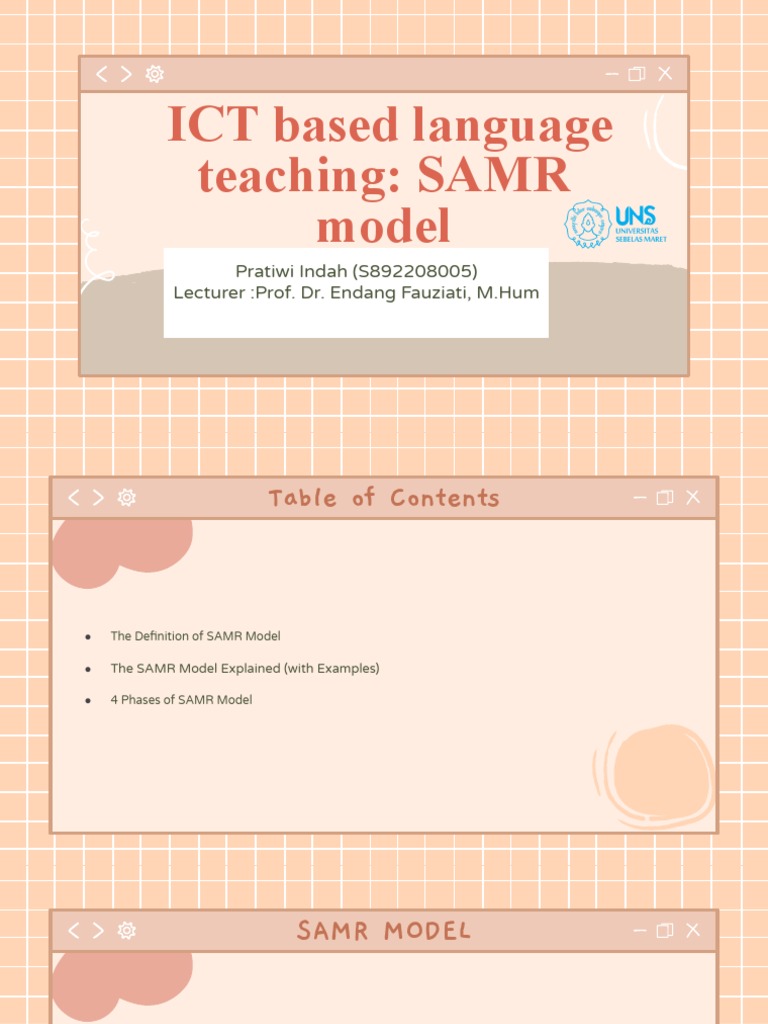 Samr Model in Ict Models | PDF | Educational Technology | Behavior ...