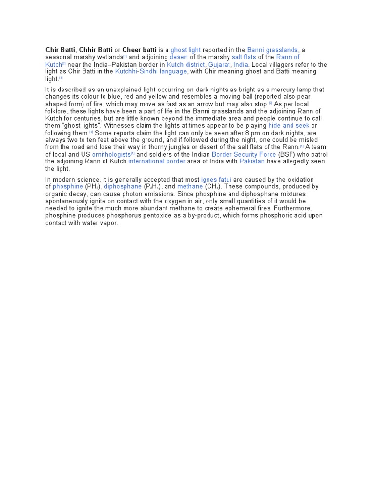 Chir Batti Incident | PDF