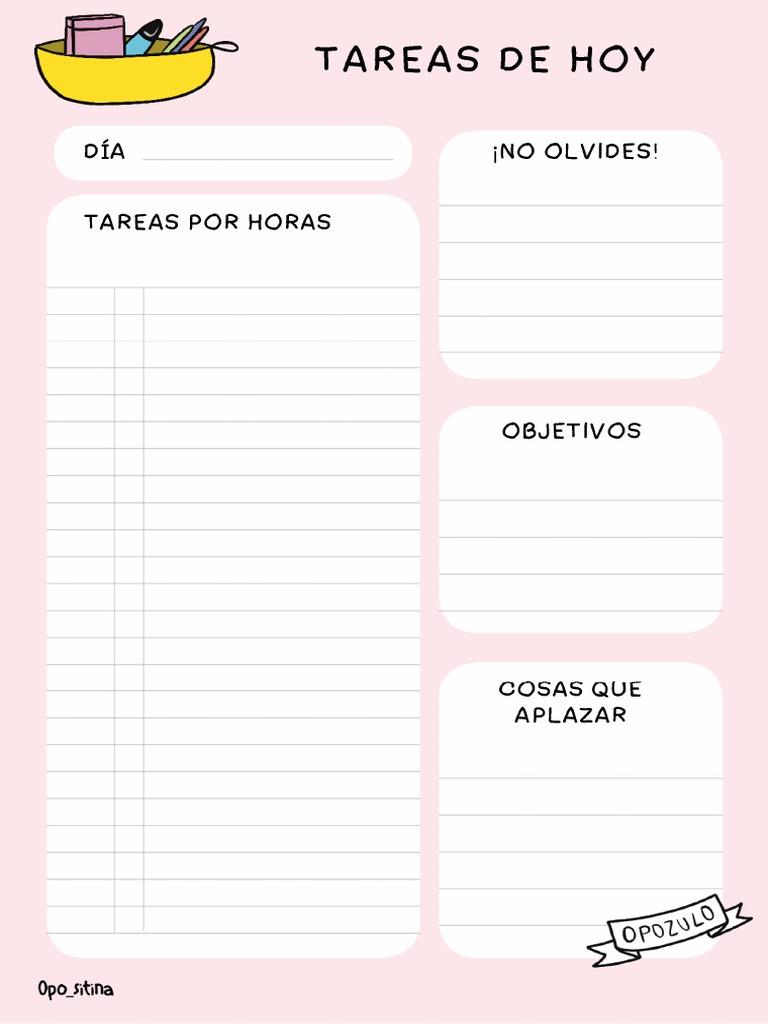 Tareas Día | PDF