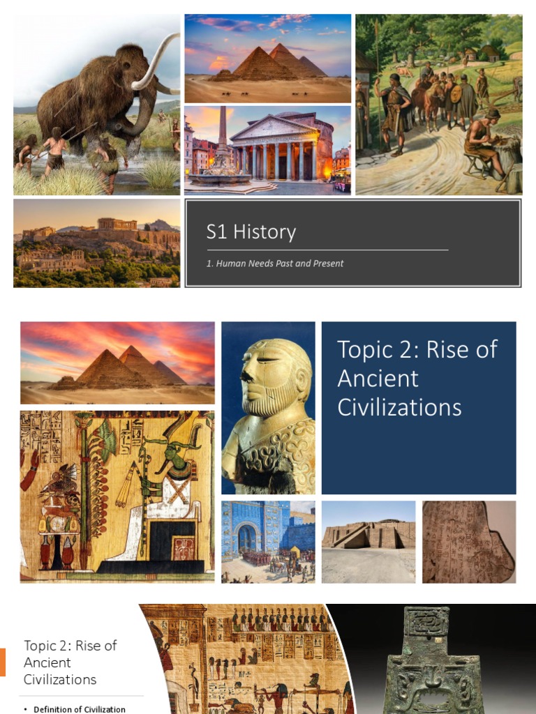 1.2.1 Rise of Ancient Civilizations - Civilization Intro | PDF