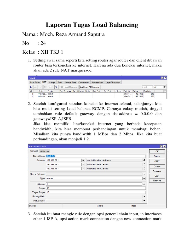 Laporan Load Balancing | PDF