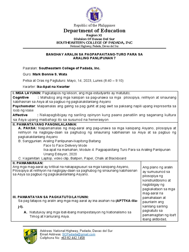 Aral. Pan. With - Annotation | PDF