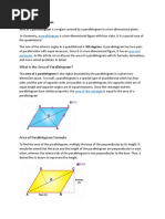 Area of Parallelogram Exam Questions | PDF | Area | Elementary Mathematics