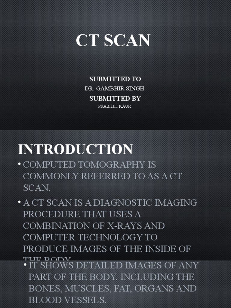 CT Scan | PDF