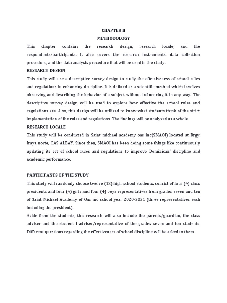 Effectiveness of School Rules and Regula | Download Free PDF | Survey ...