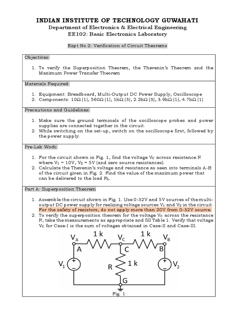 Expt No 2 | PDF | Voltage | Electrical Network