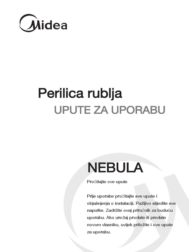 Nebula Washing Machine-HR | PDF