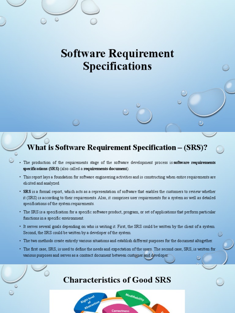 SRS-Software Requirement Specifications | PDF | Specification ...