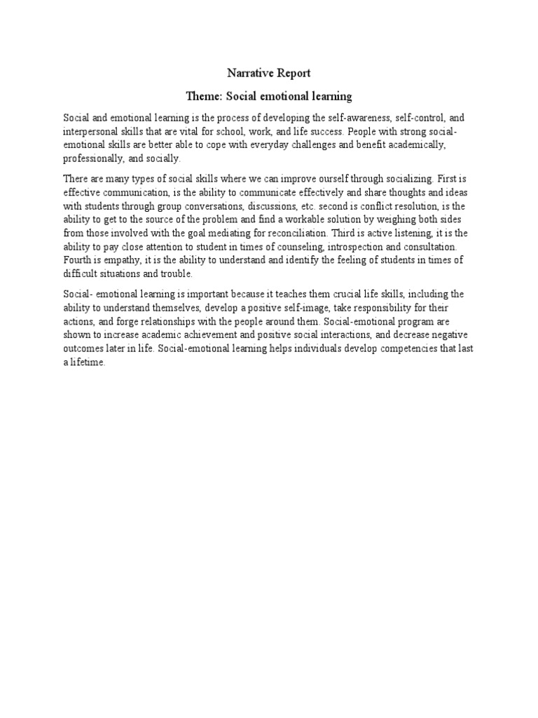 Narrative Report NSTP | PDF