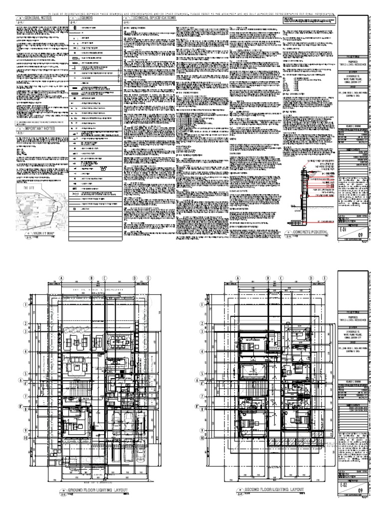 General Notes Legends Technical Specifications: The Site | PDF