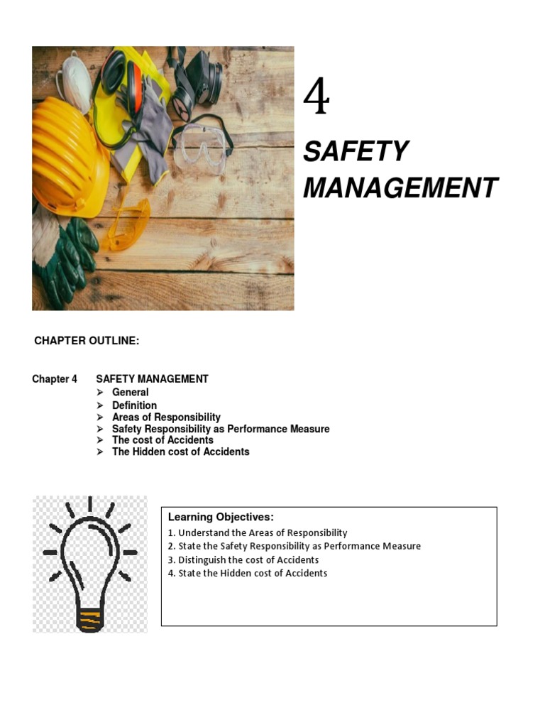 Chapter 4 Safety Management | PDF