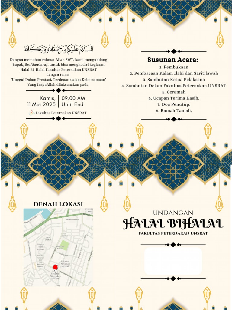 Undangan Halbi Fakultas Peternakan | PDF
