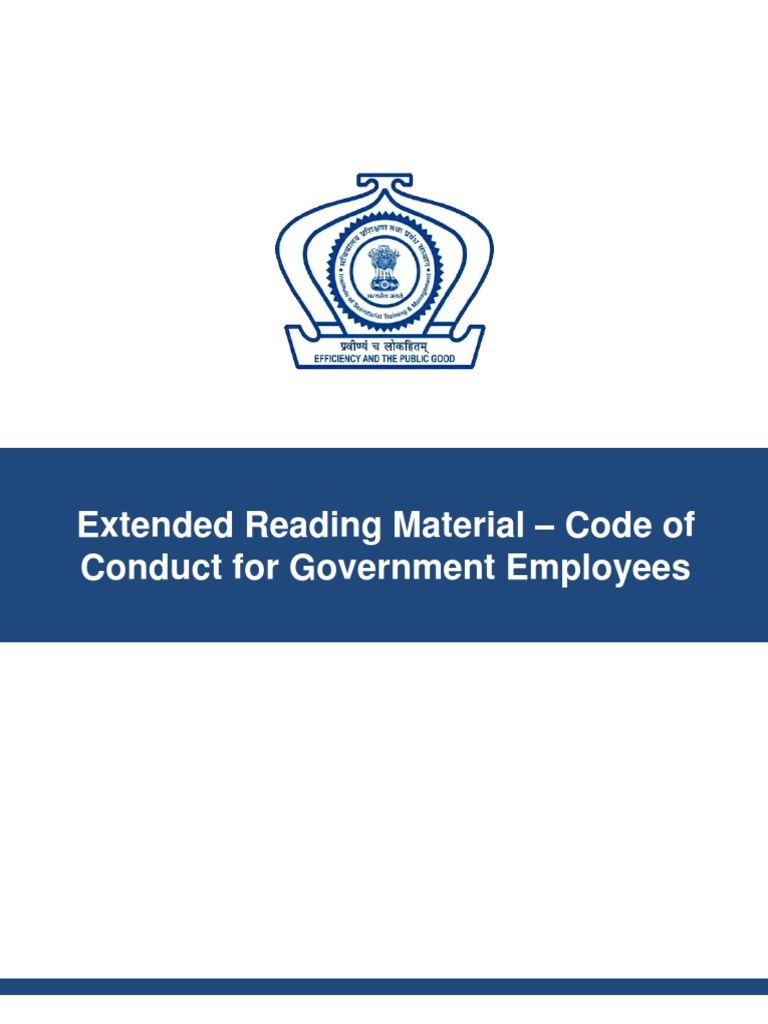 Code of Conduct for Government Employees | PDF | Business | Computers