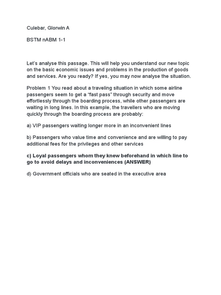 Assignment No 1 in AE | PDF | Business