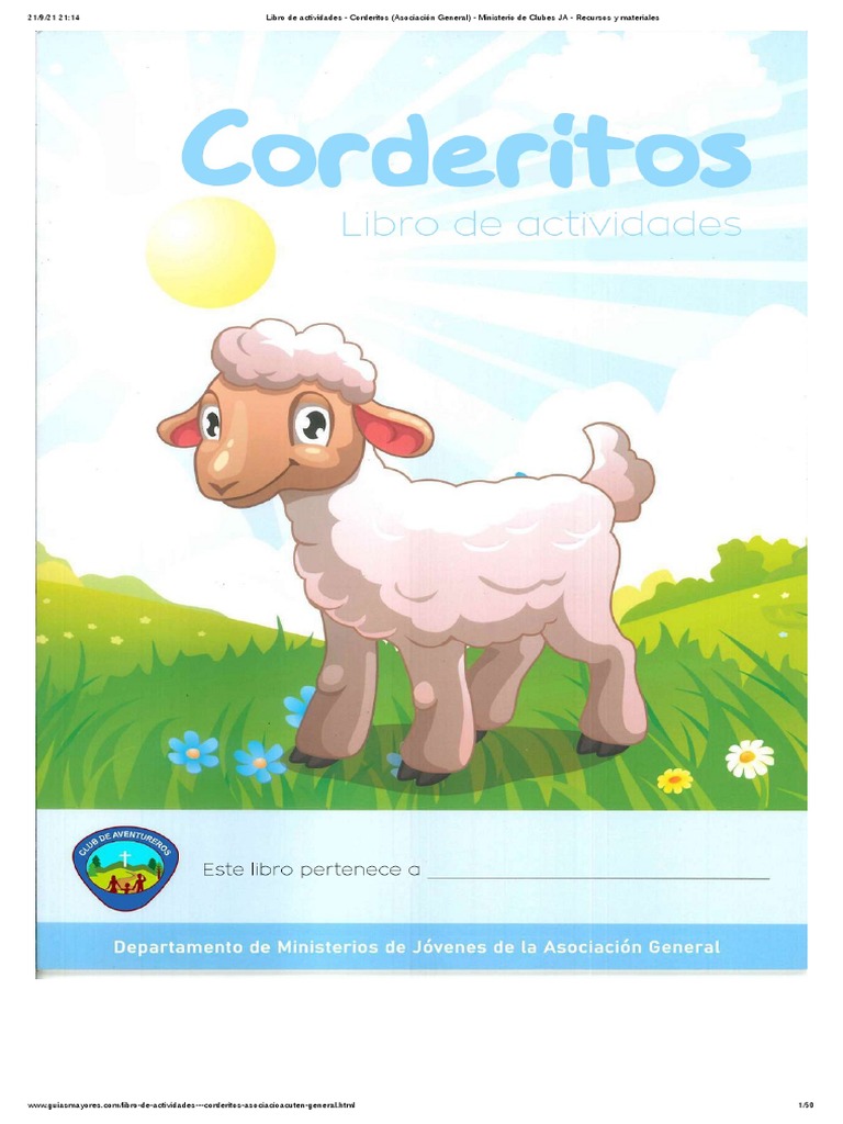 Libro de Actividades - Corderitos | PDF