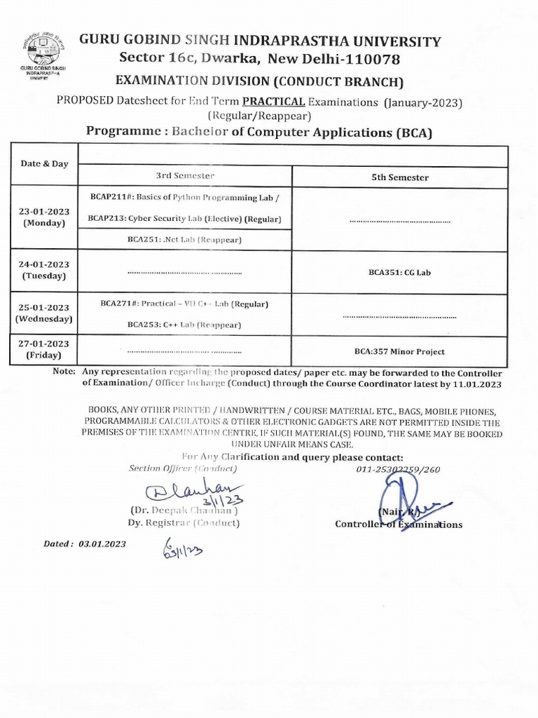 BCA Practical Proposed | PDF