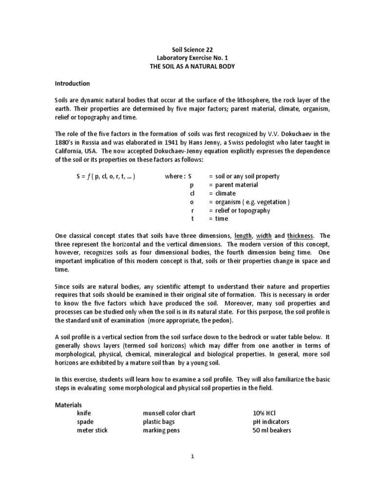 Soil Profile Analysis Guide | PDF | Soil | Loam