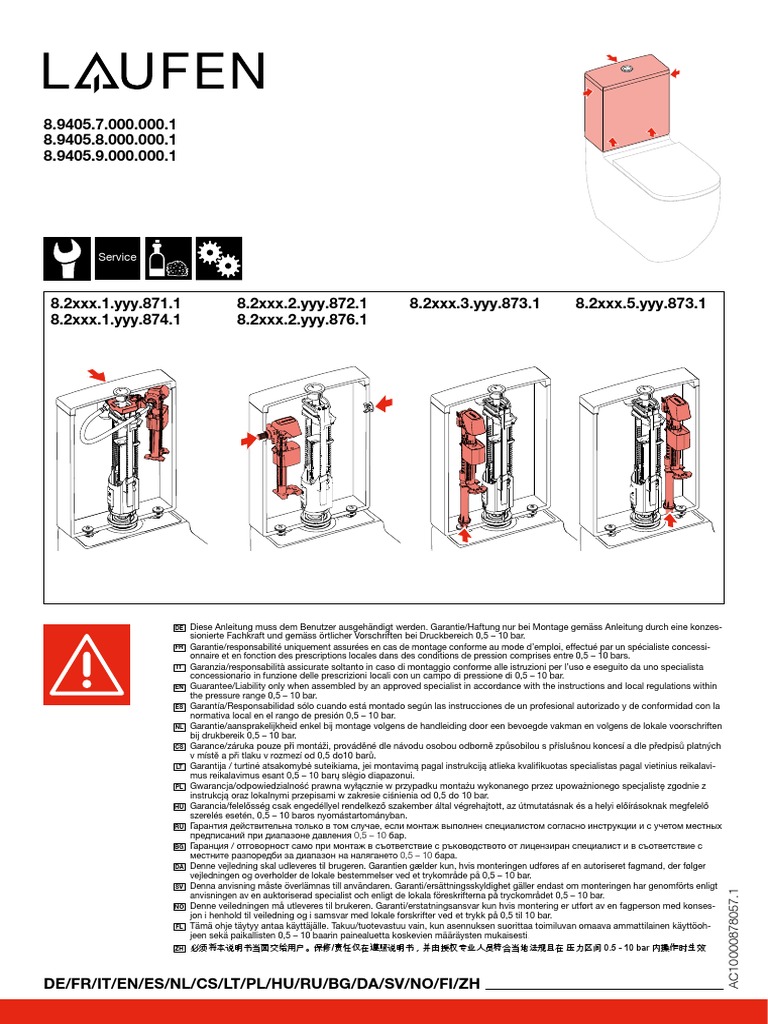 Laufen Maintenance Instructions Guide | PDF