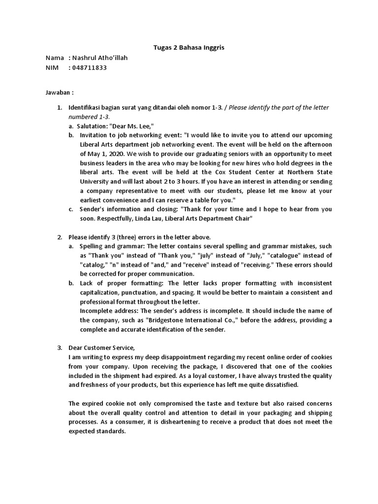 Tugas 2 Bahasa Inggris | PDF