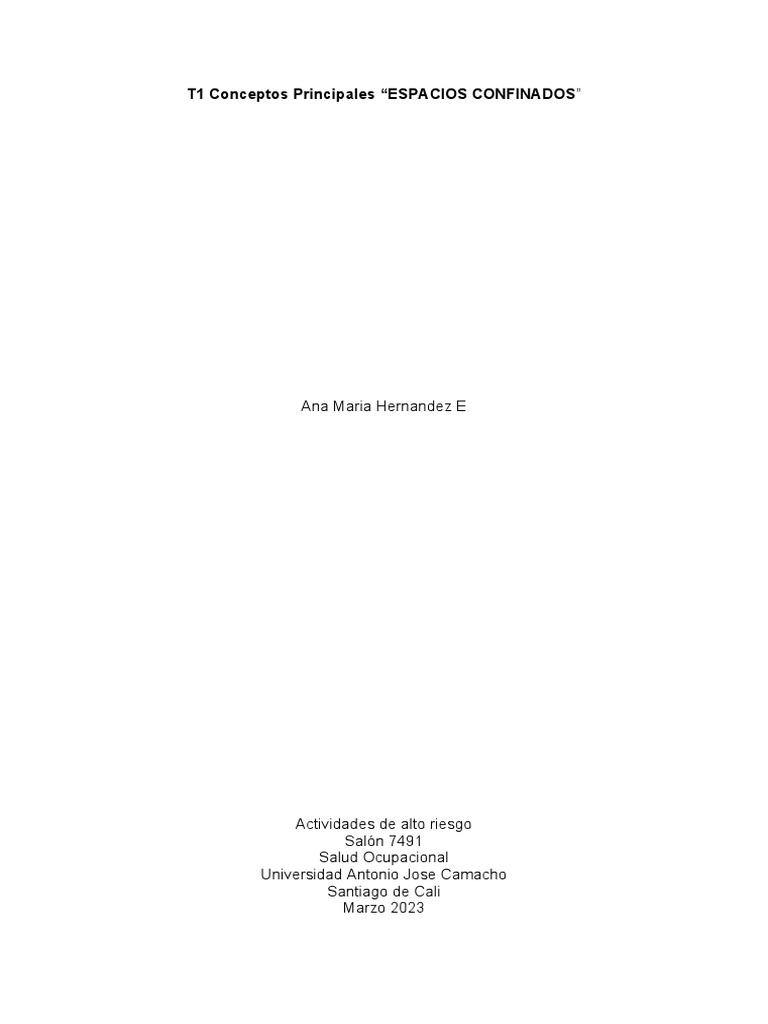 T1 Conceptos Principales | PDF