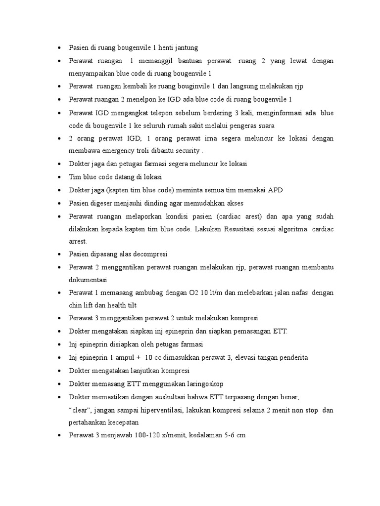 Skenario Blue Code | PDF