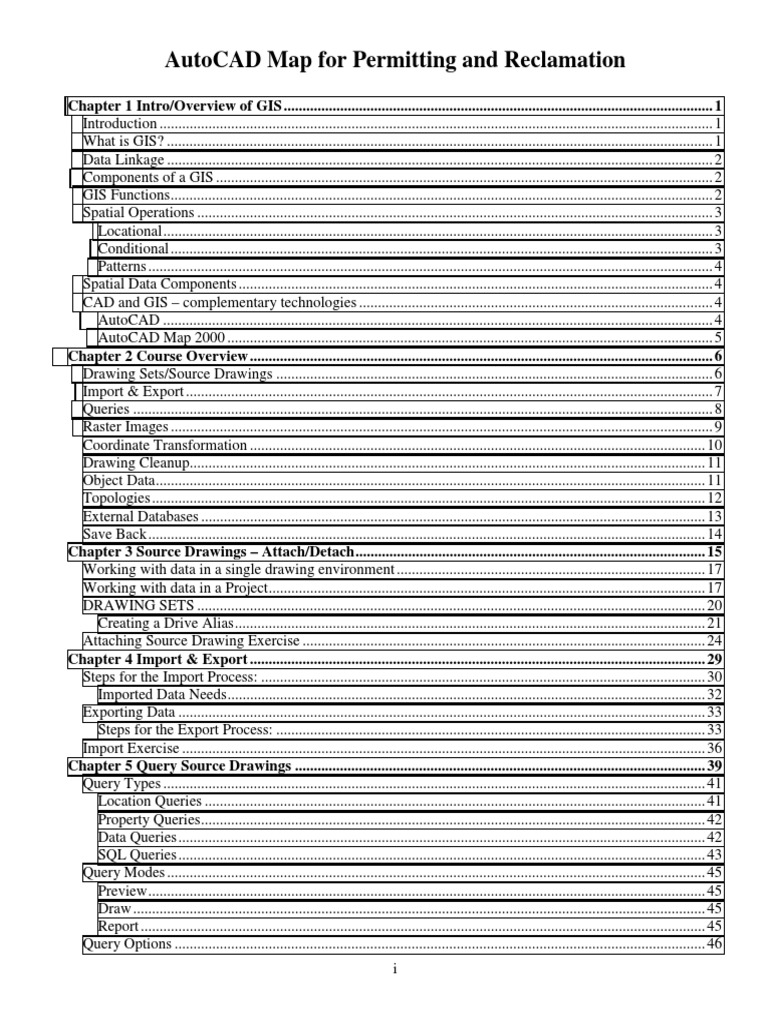 An Introduction to Using AutoCAD Map for Permitting and Reclamation ...