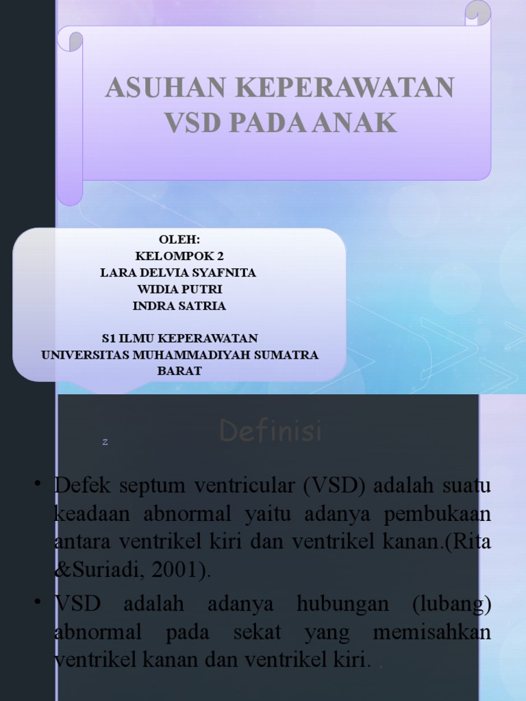 Asuhan Keperawatan VSD Pada Anak | PDF