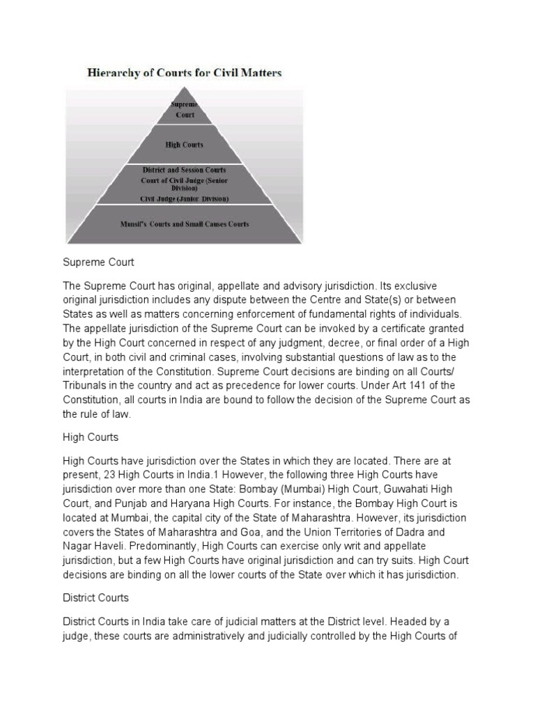 Hierarchy of Courts | PDF | Lawsuit | Tort