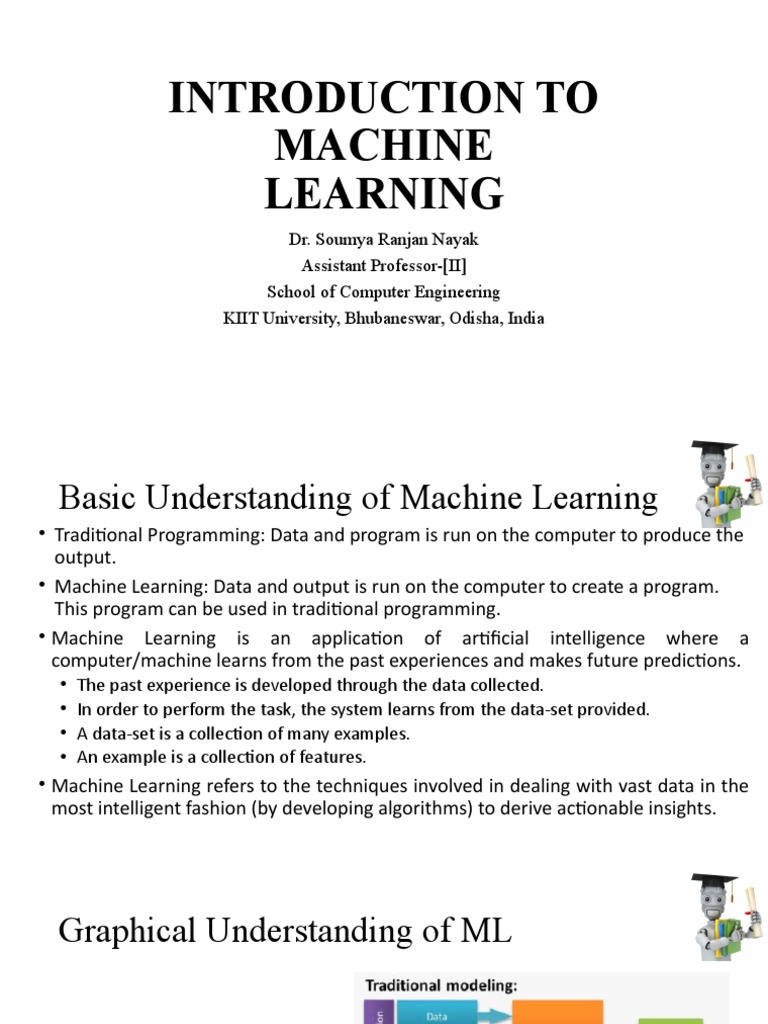 W1 Introduction To Ml Pdf Machine Learning Statistical Classification 