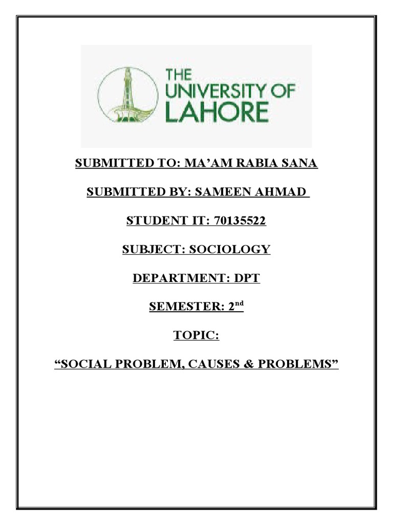 Zobia Amir 70135442 Soc1 | PDF | Racism | Discrimination & Race Relations