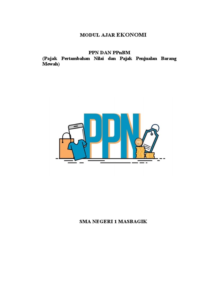 MODUL AJAR EKONOMI PPN Dan PPNBM Pertemuan 1 | PDF