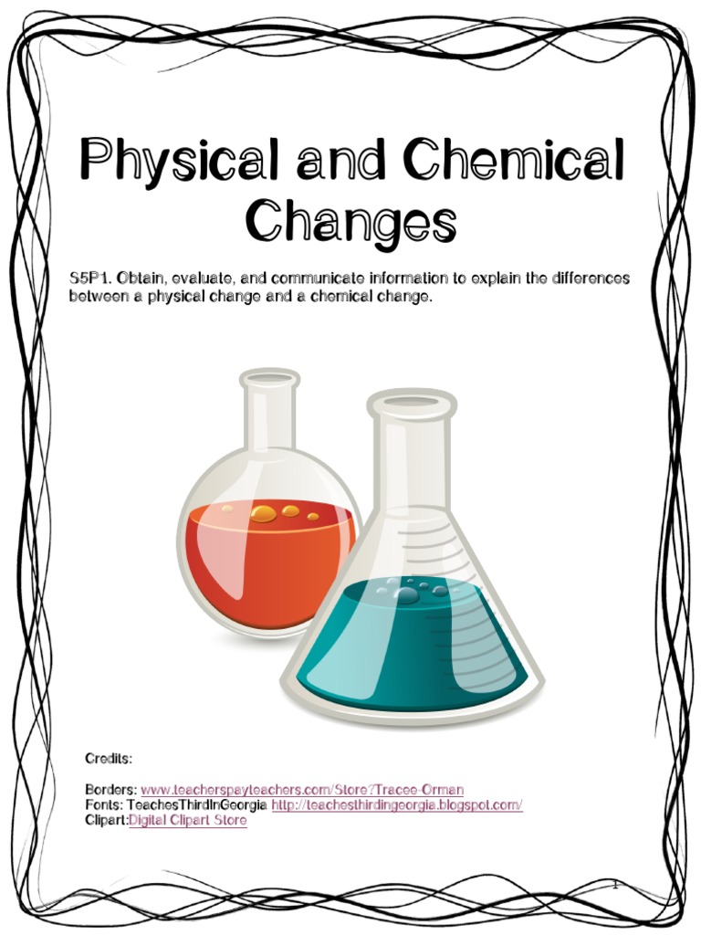 Physical and Chemical Changes | PDF | Chemical Substances | Water