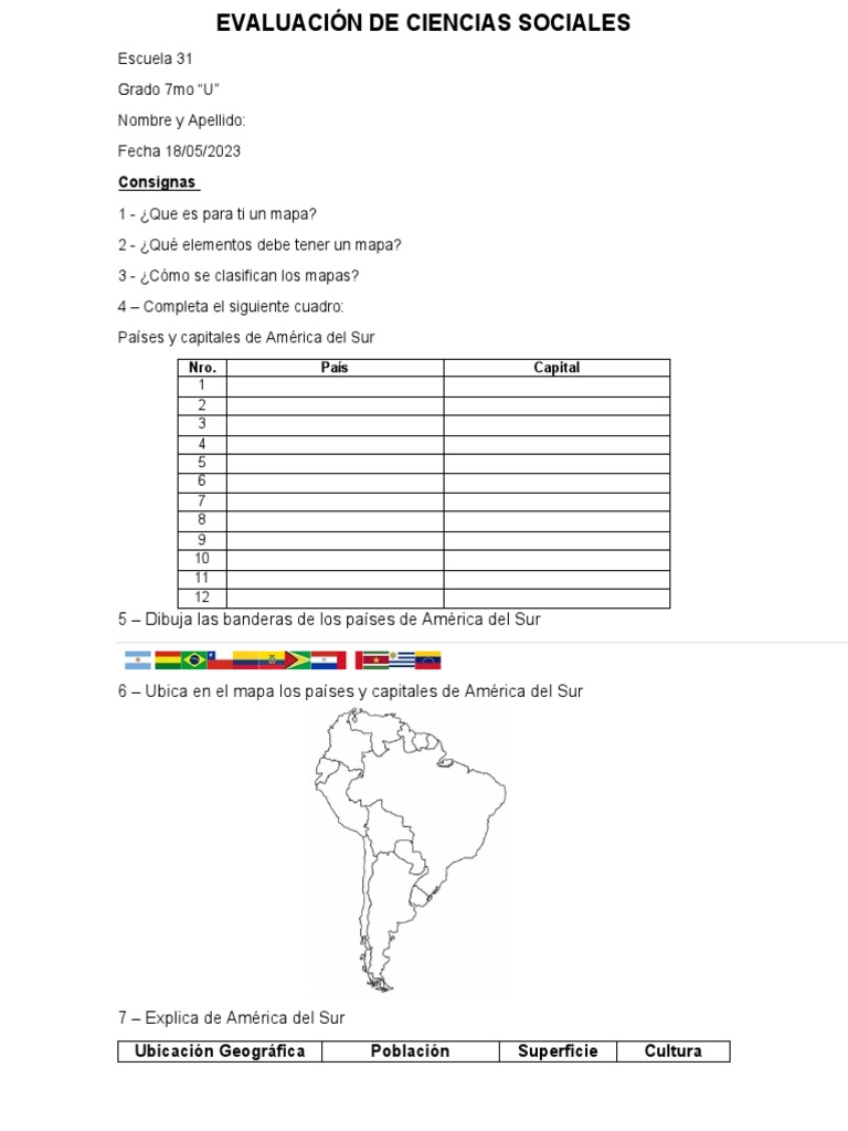 Evaluación de Ciencias Sociales | PDF