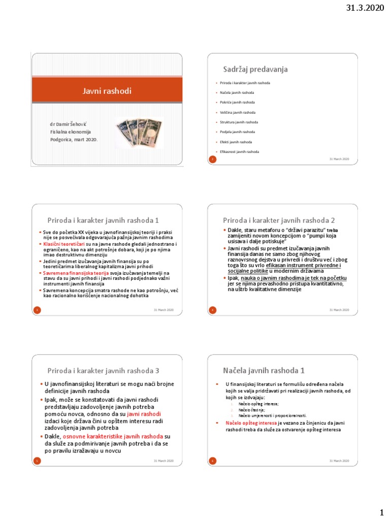 Javni rashodi | PDF