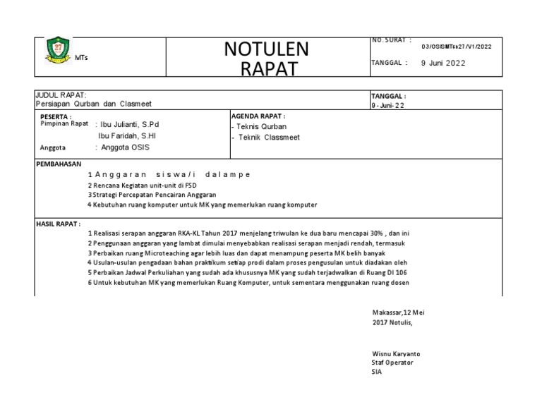 Notulen | PDF