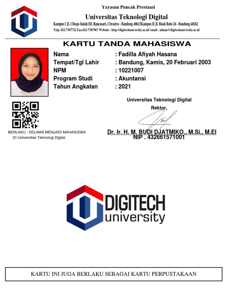 Kartu Tanda Mahasiswa | PDF