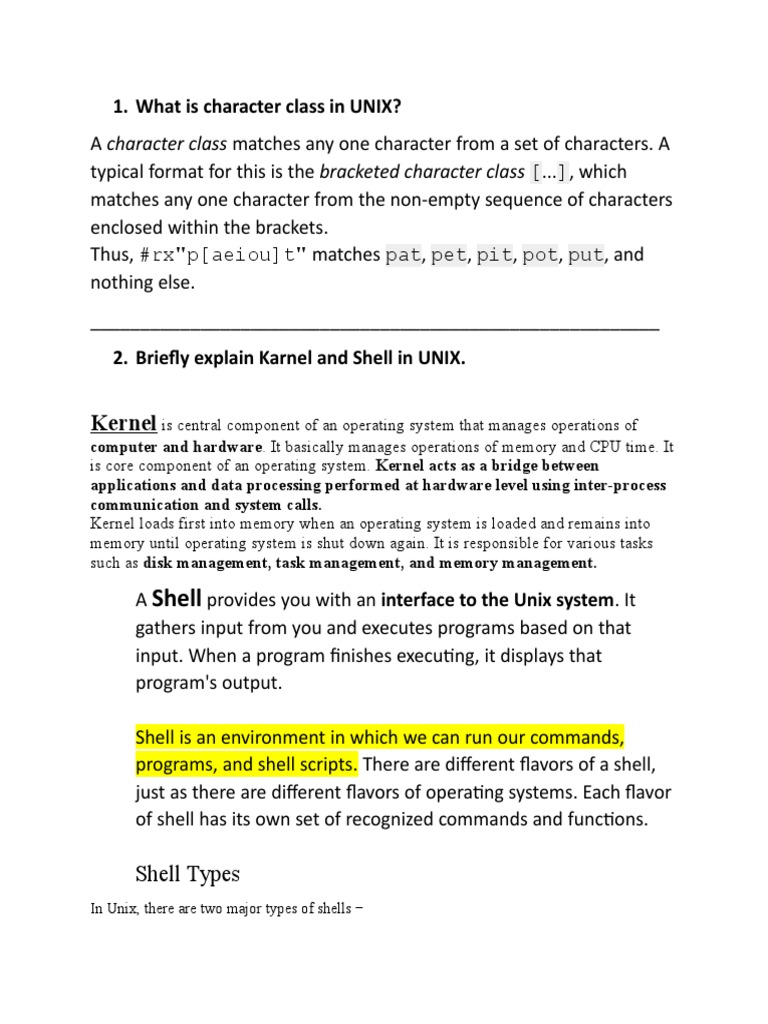 Unix Pyq | PDF | Computer File | Process (Computing)