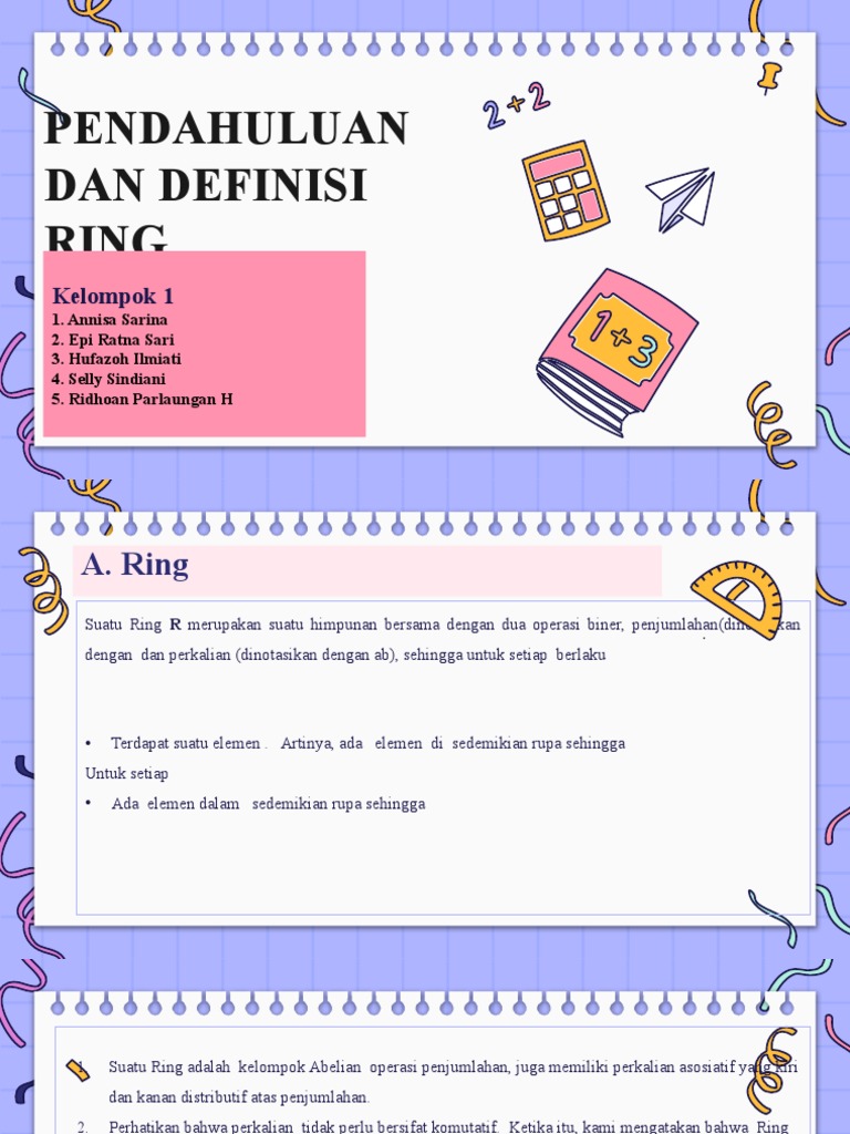 Dasar-Dasar Ring dan Contohnya | PDF