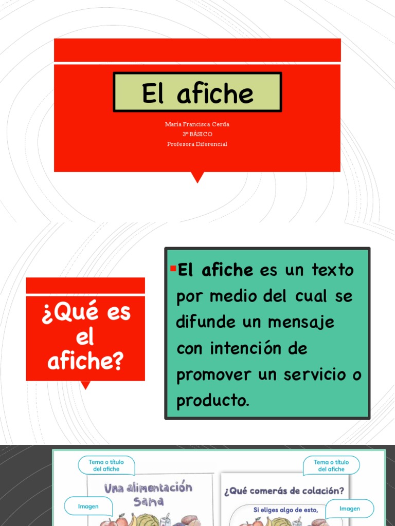 3º Básico EL AFICHE | PDF