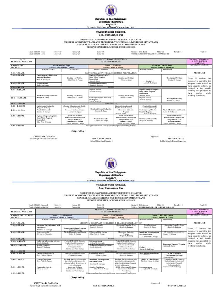 Modified Class Program | PDF | Cognition | Behavior Modification Modified Class Program | PDF | Cognition | Behavior Modification
