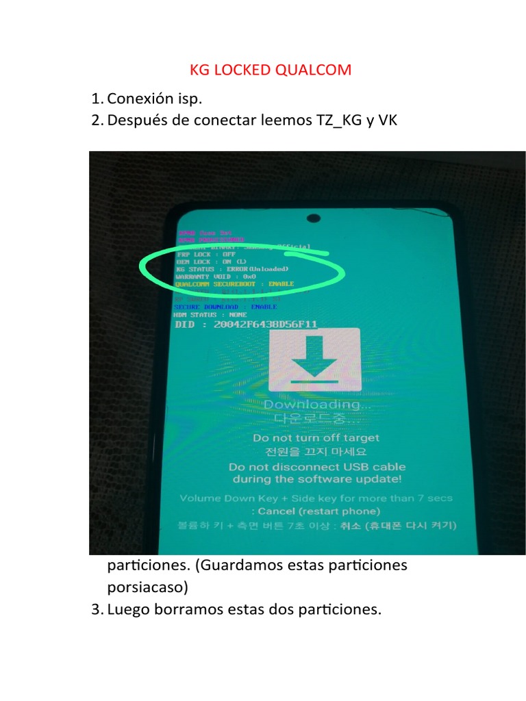 KG Locked Qualcom Ufs Super Bypass | PDF