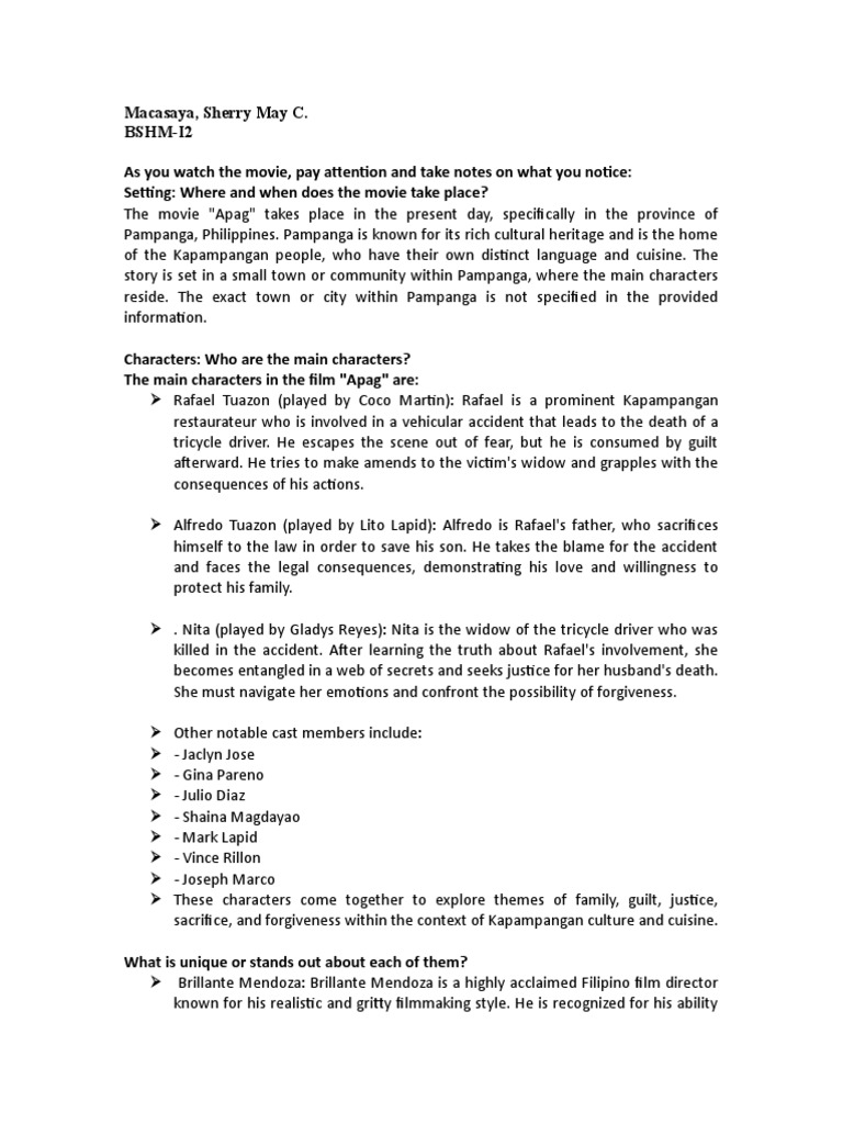 Exploring Themes of Family, Guilt, Justice and Forgiveness: An Analysis ...