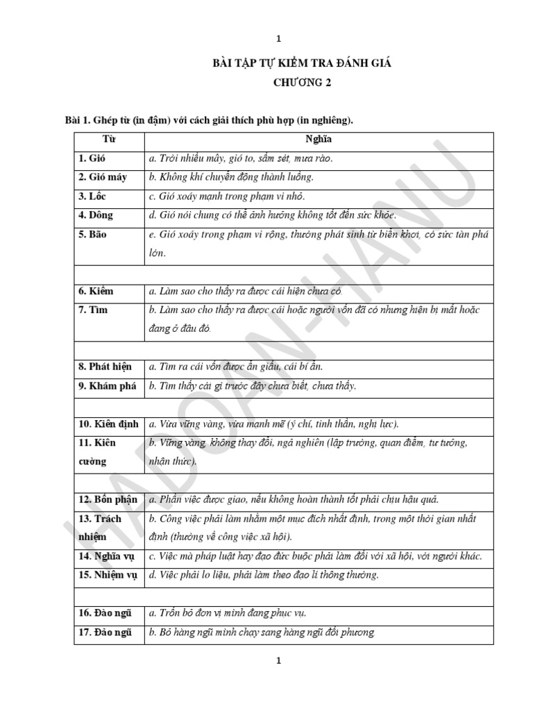 Thang 4 - 5 - Bai Tap Tu KTDG - Ch2 | PDF