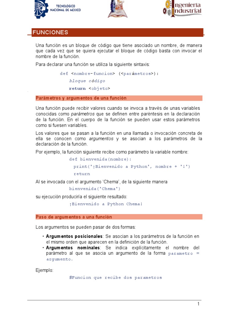 5 Funciones | PDF | Función (Matemáticas) | Python (lenguaje de ...