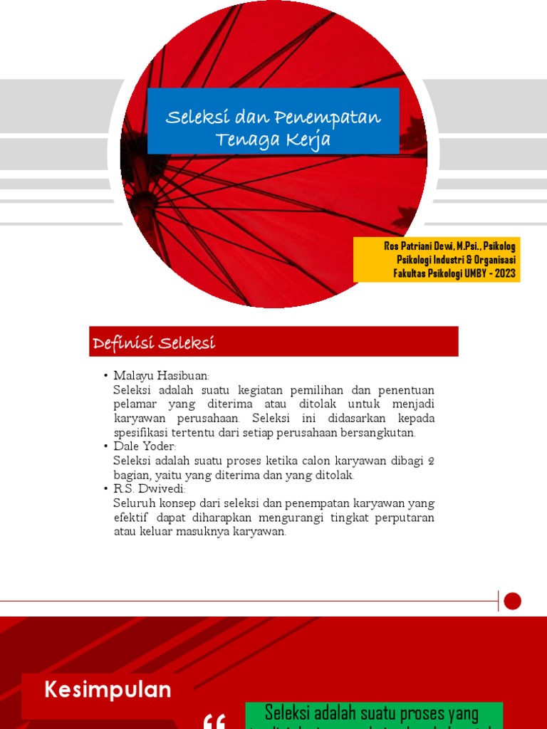 Seleksi dan Penempatan Karyawan | PDF