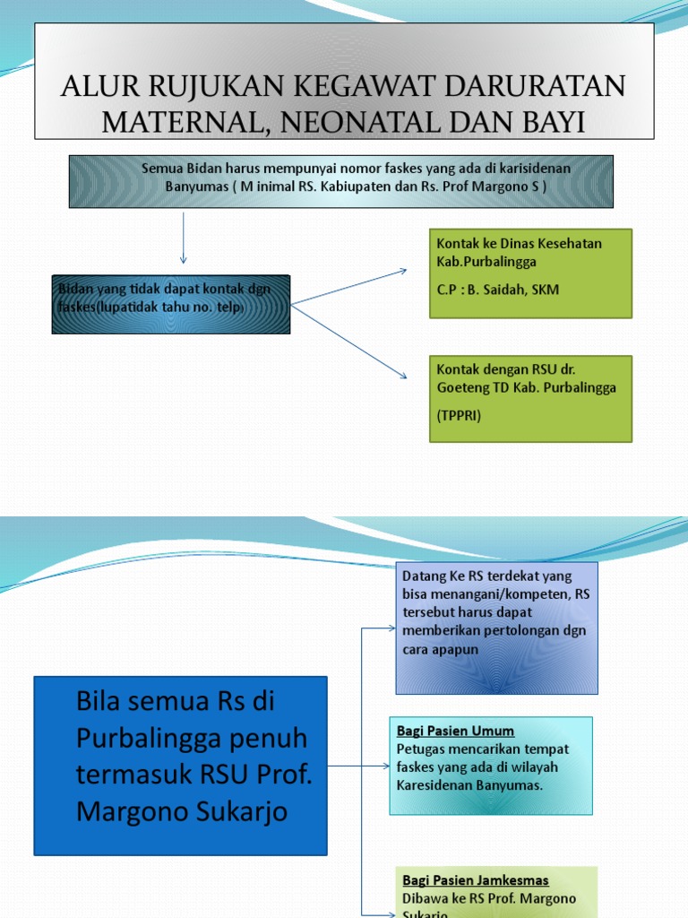 Alur Rujukan Kegawat Daruratan Maternal Neonatal Dan | PDF