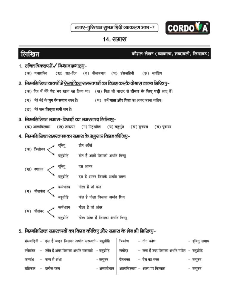 Hindi 7th Icse'chapter-14.pdf' | PDF